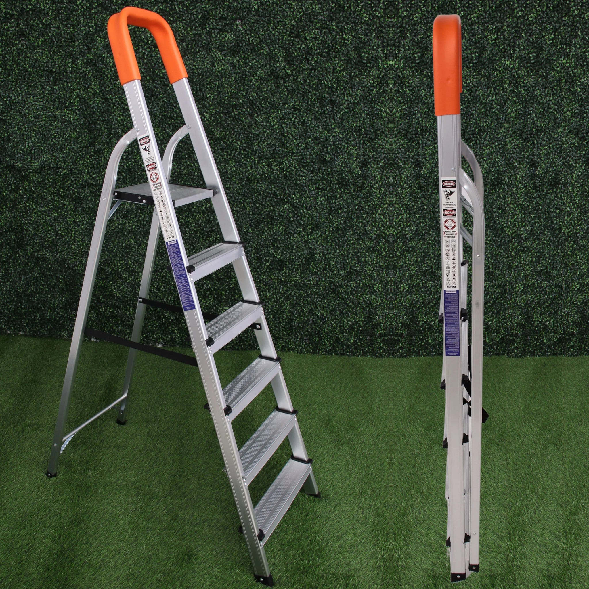 Lightweight Folding ladder - 6 Step Ladders with PP handrail